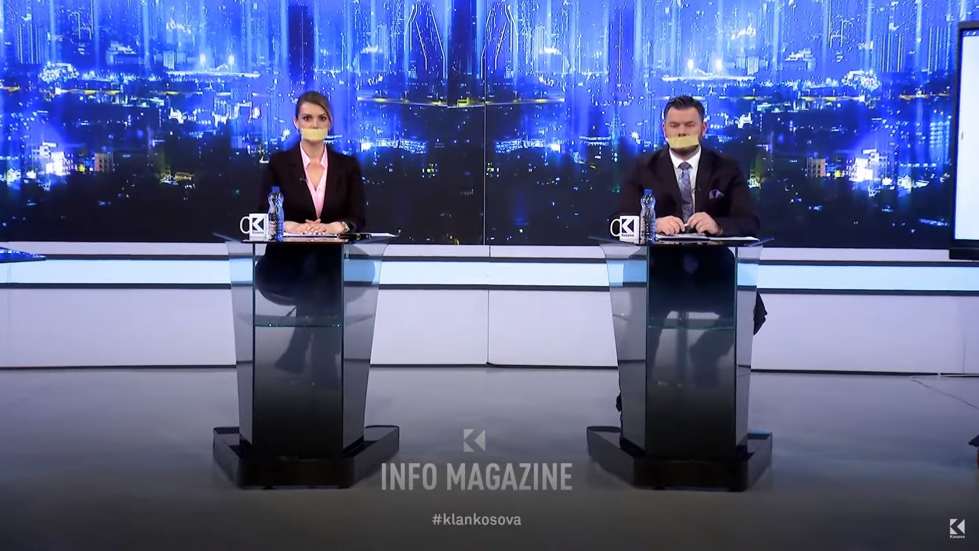 Gojën e mbyllur me fasha, moderatorët e Klan Kosovës protesojnë për ...