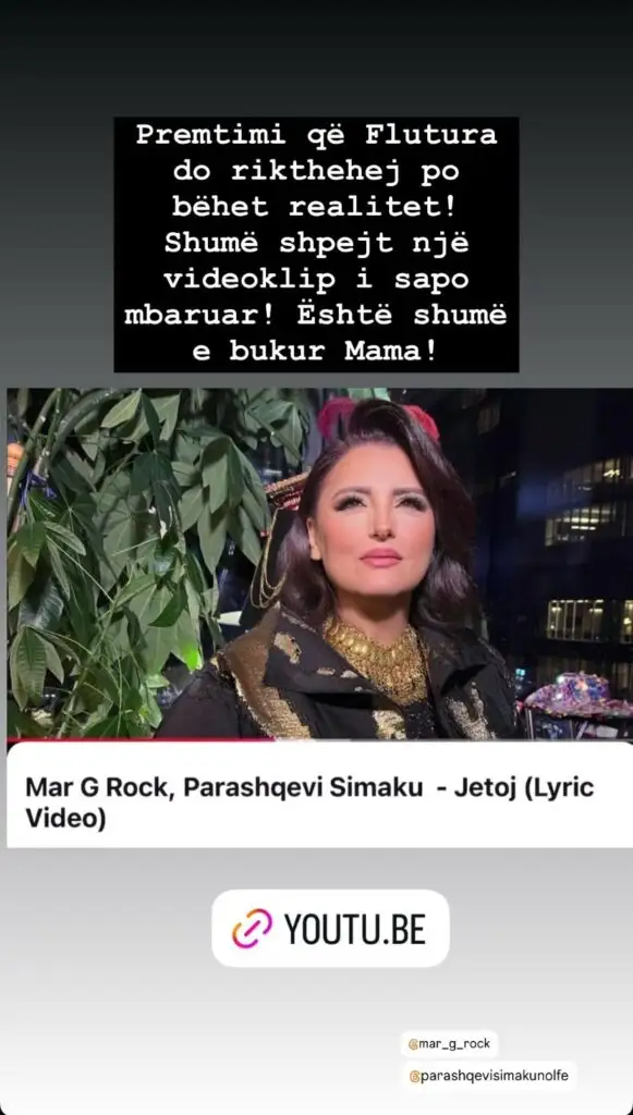 Parashqevi Simaku i rikthehet muzikës, paralajmëron këngë me ...